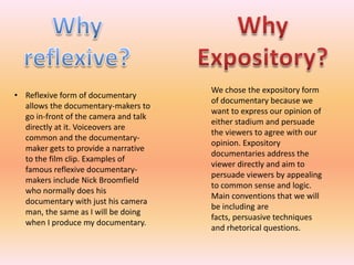 Documentary mode powerpoint | PPTX | Documentary | Genres