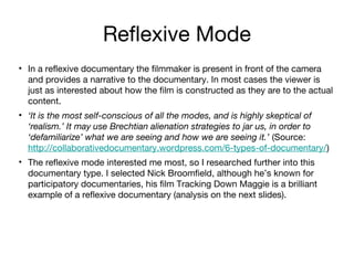 Research on Documentary Modes - Bill Nichols | PPT