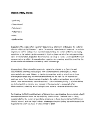 Documentary Modes.docx
