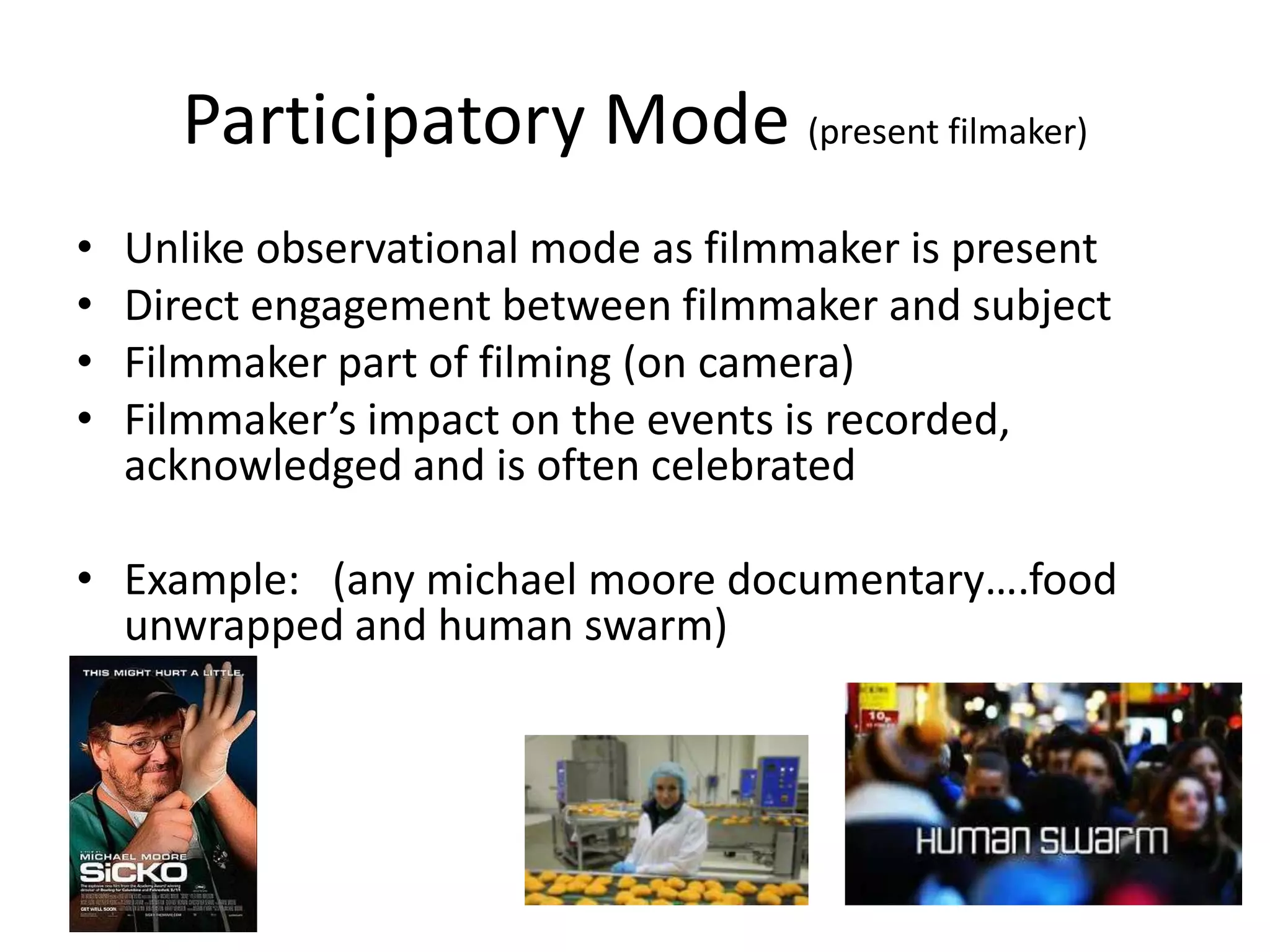 Documentary mode theory (bill nichols) | PPTX