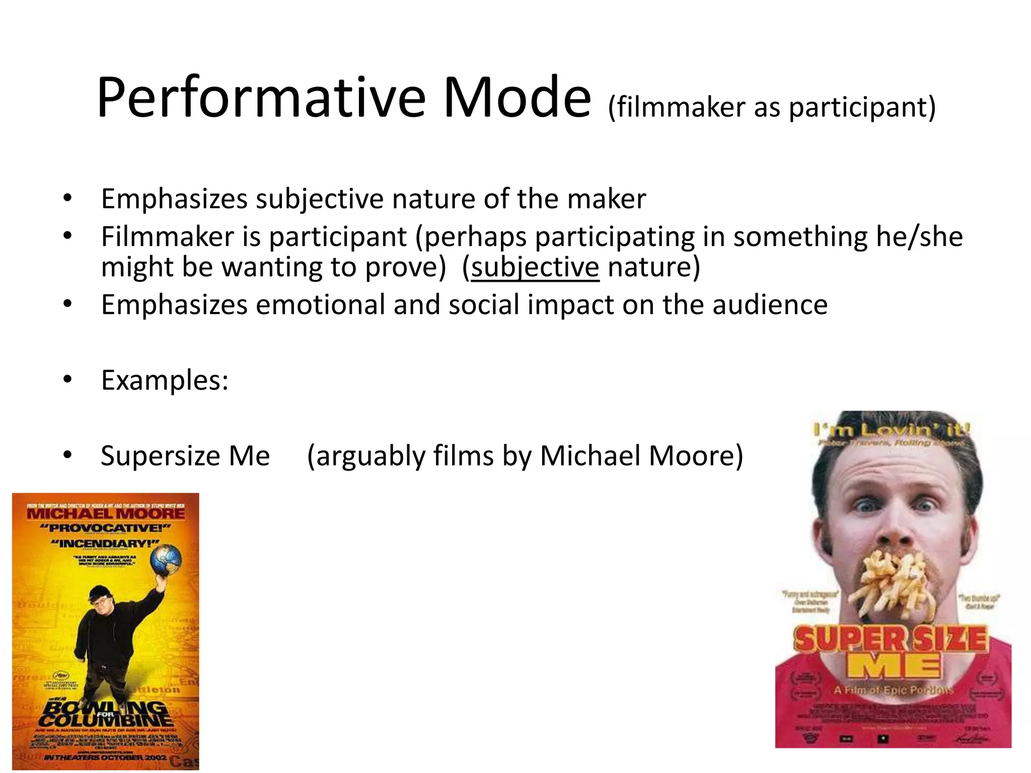 Documentary mode theory (bill nichols) | PPTX
