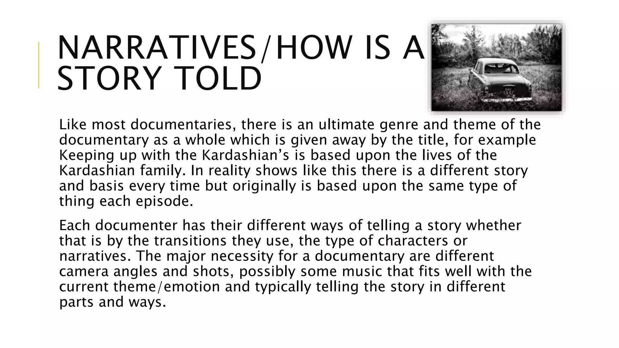 Documentary narrative research | PPT