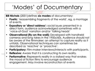 Documentary Overview | PPT | Video Production | Content Production
