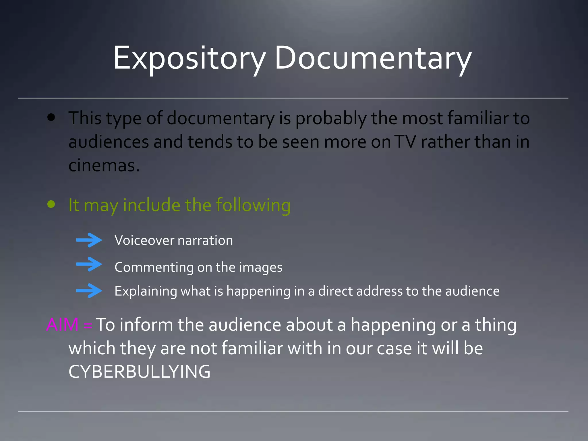 Documentary powerpoint | PPTX