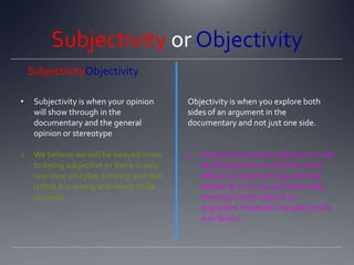 Documentary powerpoint | PPTX