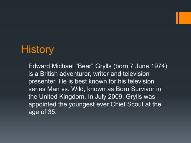 Documentary presenter 1 | PPTX