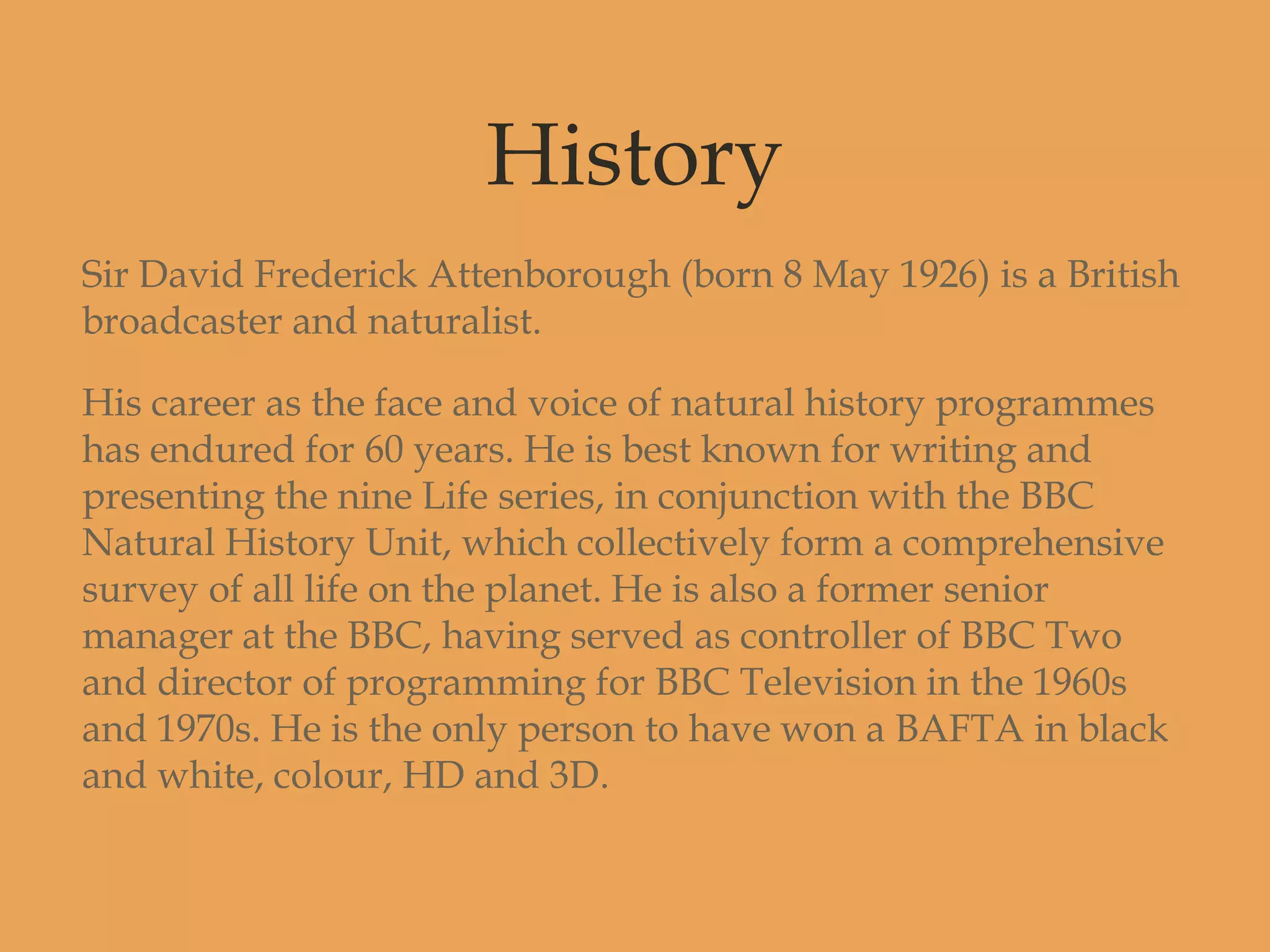 Documentary presenter 2 | PPTX