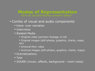 Basic Documentary Genres Outline | PPT