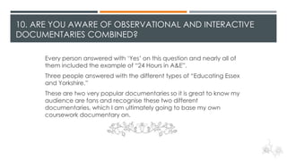 Documentary questionnaire analysis | PPTX