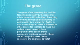 Documentary reality | PPT