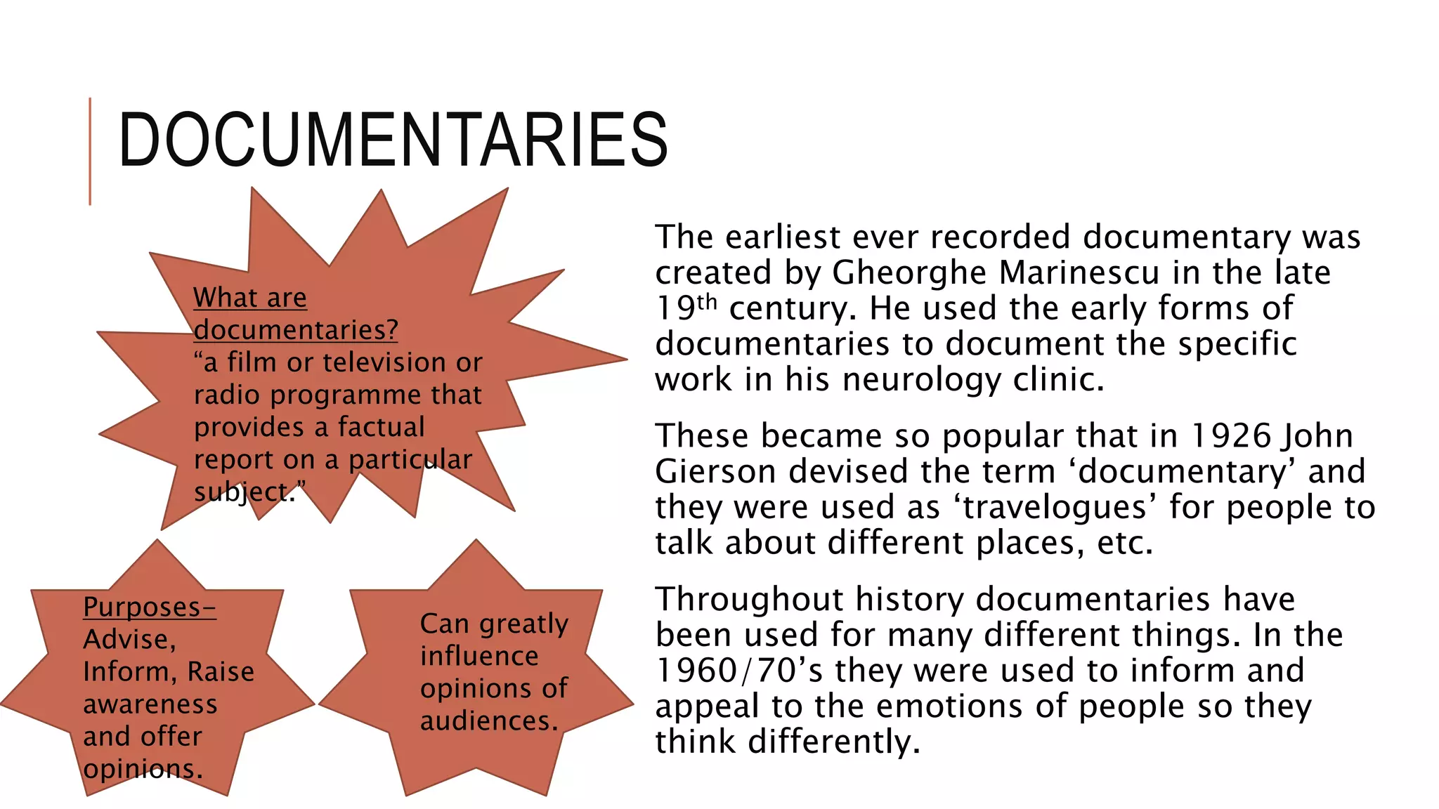 Documentary research | PPTX