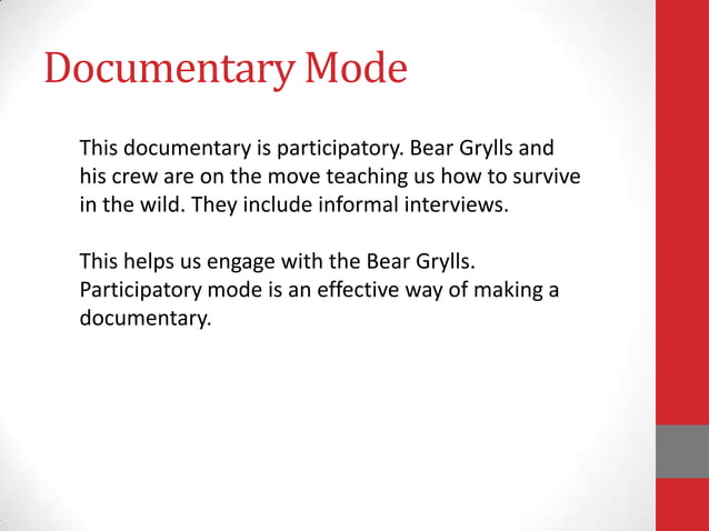 Documentary Research 6 | PPTX | Nature | Genres