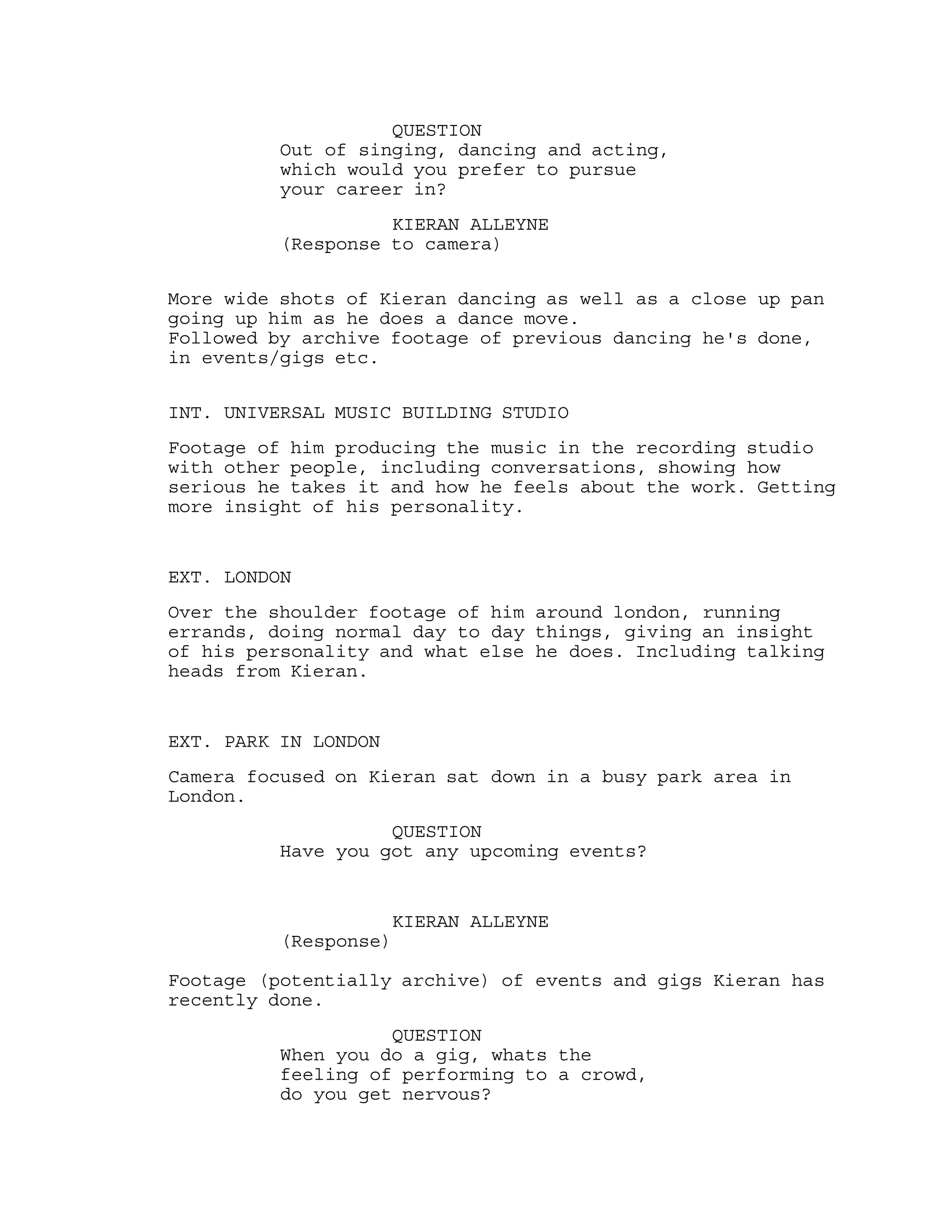 Documentary script | PDF