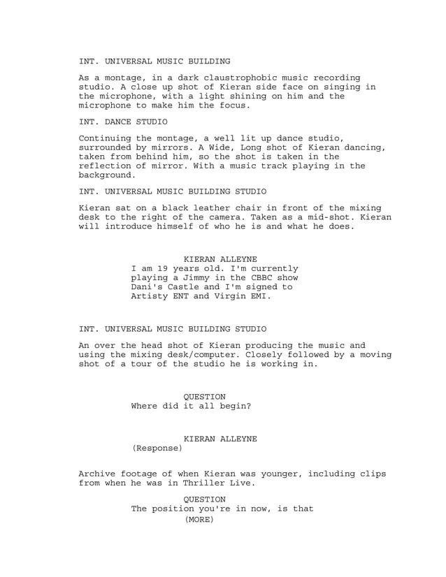 Documentary script | PDF