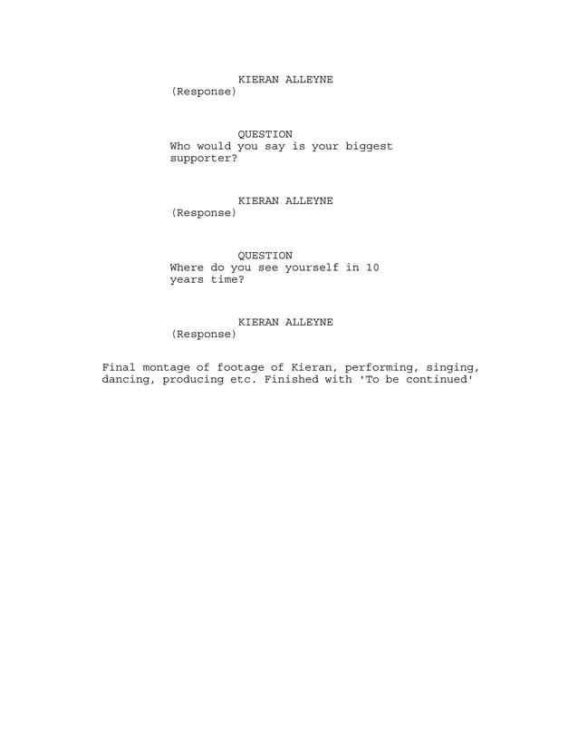 Documentary script | PDF