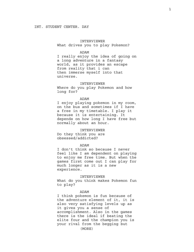 Documentary script 1st Draft | PDF