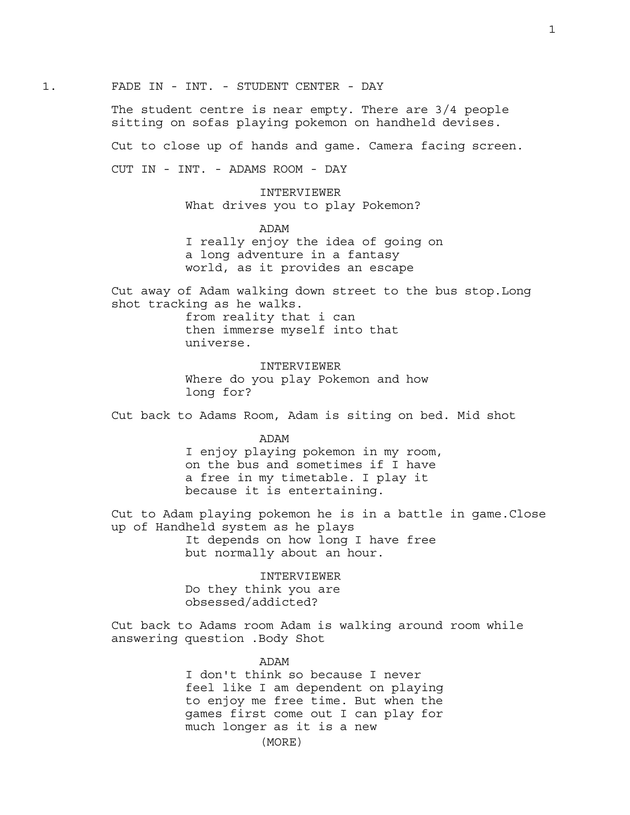 Documentary script Client Draft | PDF