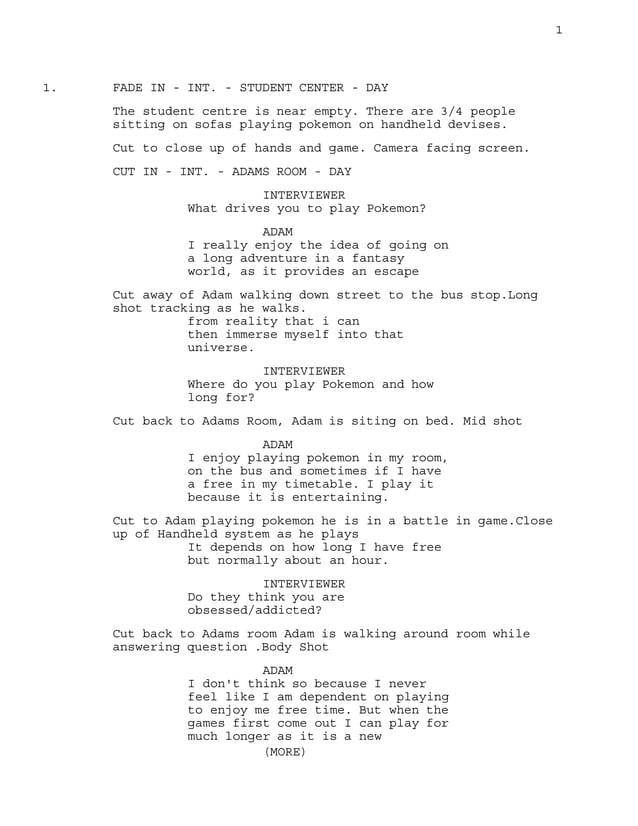 Documentary script Client Draft | PDF