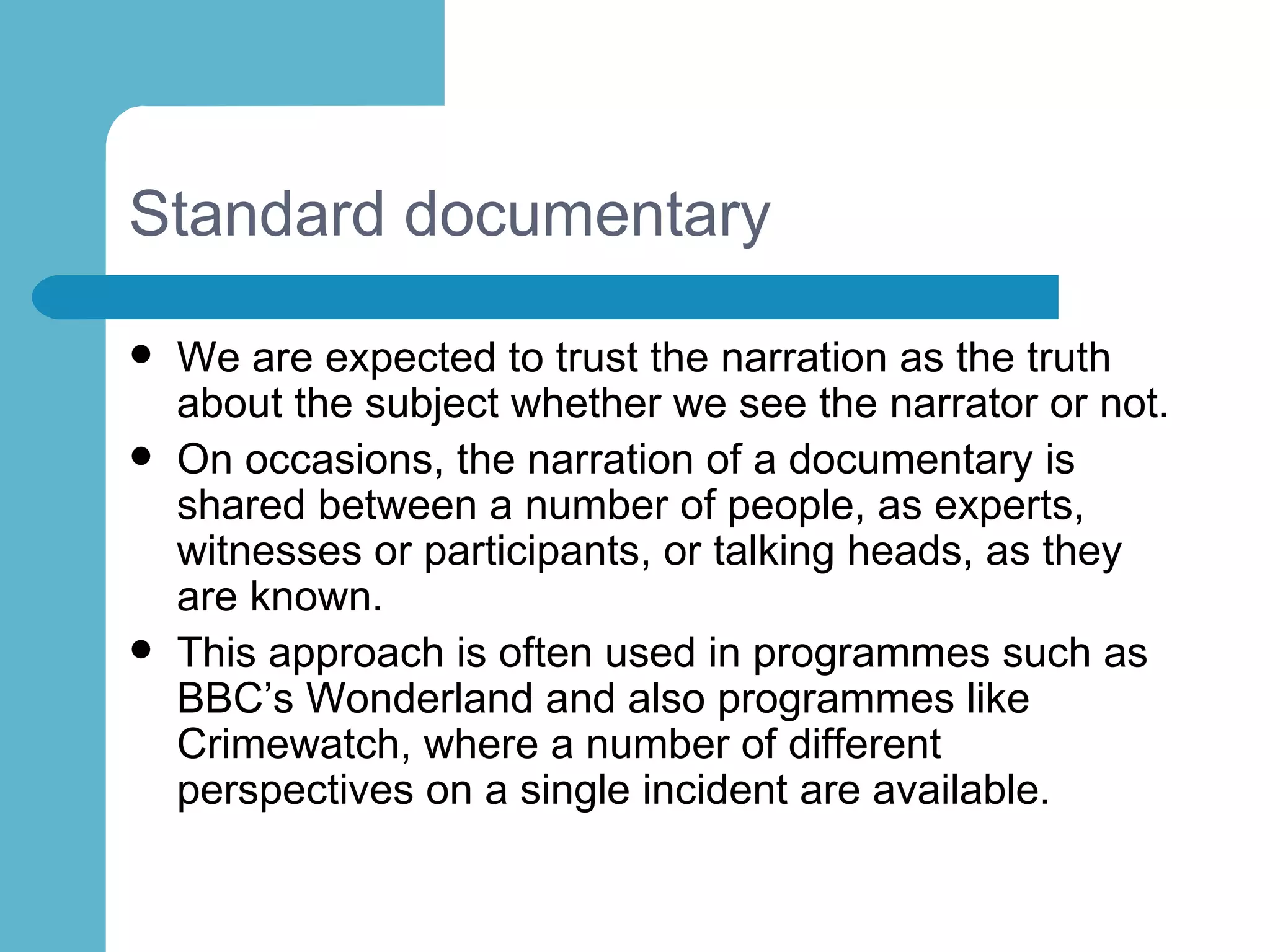 Documentary Structure | PPT