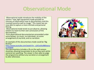 Documentary Styles | PPT