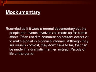 Documentary styles | PPT