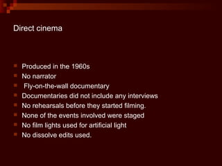 Documentary styles | PPT