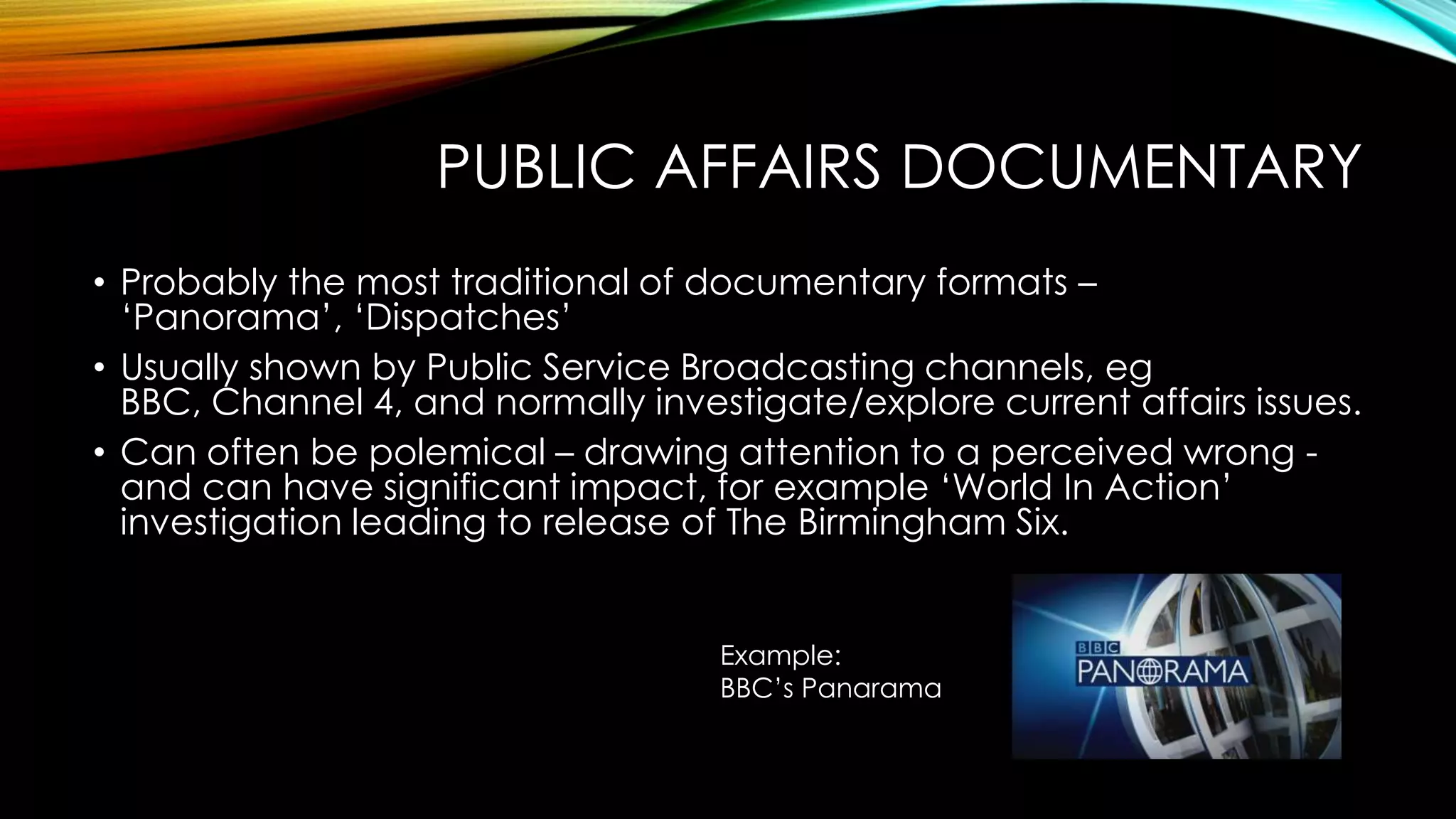 Documentary styles | PPTX