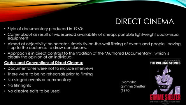 Documentary styles | PPTX