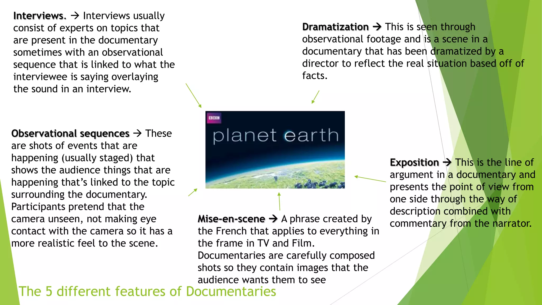 Documentary types and features | PPTX