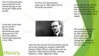 Documentary types and features | PPTX