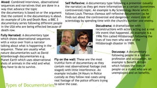 Documentary types and features | PPTX