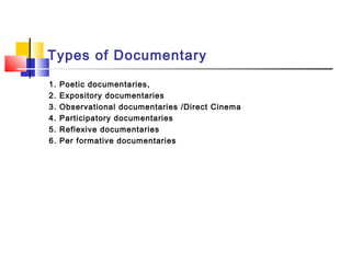 Documentary types and tips | PPT