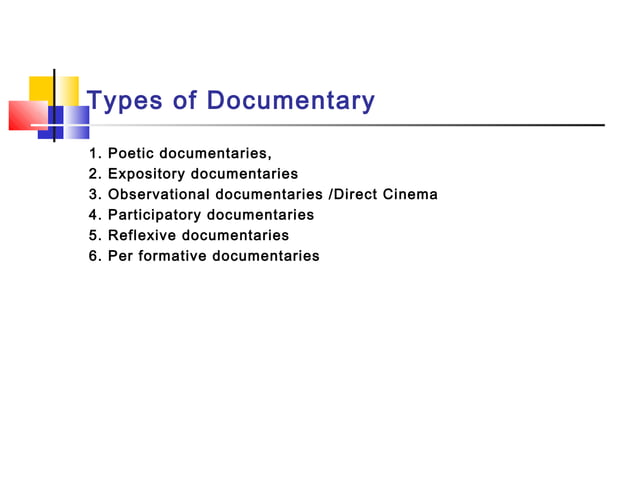 Documentary types and tips | PPT