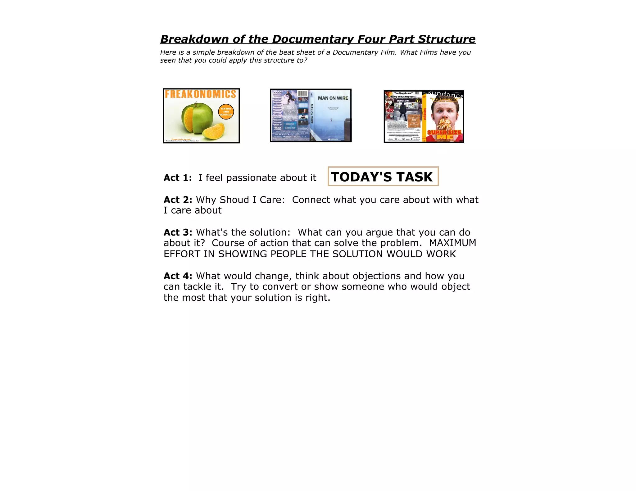 Documentary Web Sample | PPT