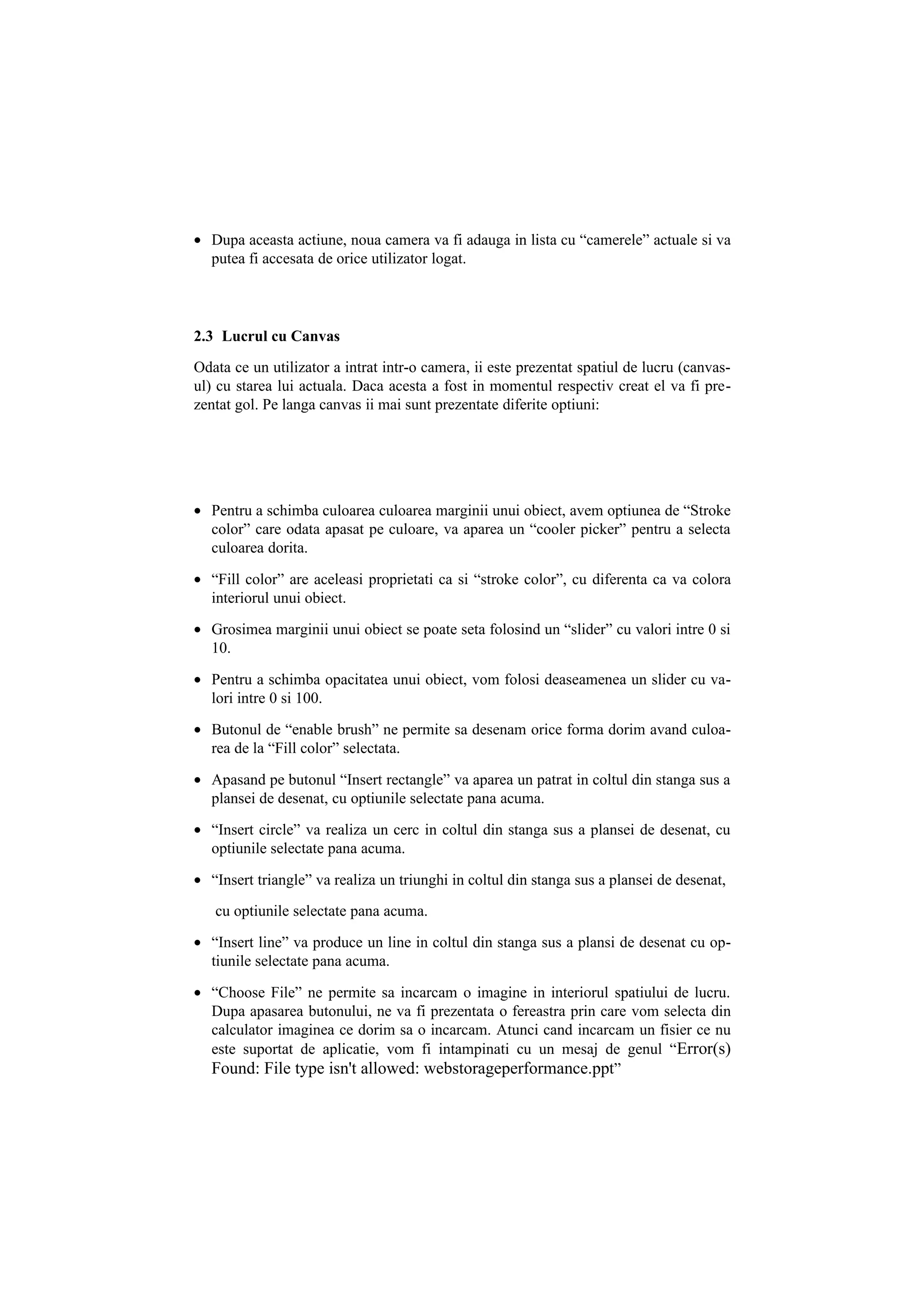 Documentatie collaborative whiteboard | PDF