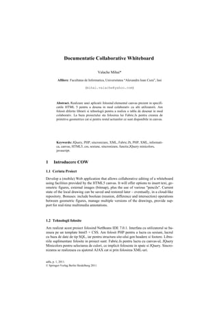 Documentatie collaborative whiteboard | DOC