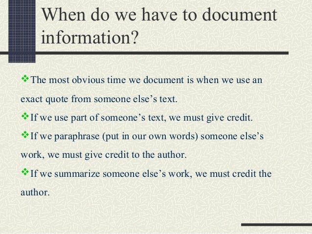 Documentation Meaning
