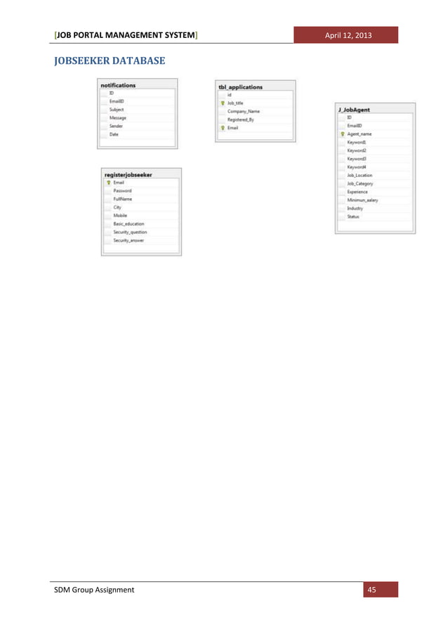 JOB PORTAL SYSTEM | DOCX | Databases | Computer Software and Applications
