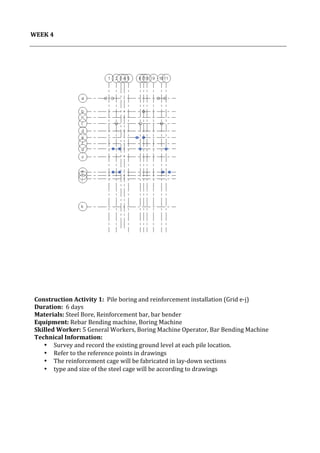 Construction activities and Process | PDF