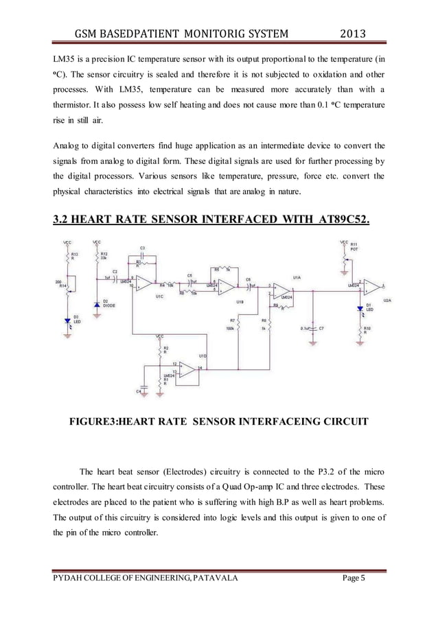Gsm Based Patient Monitoring System Docx Computing Technology And Computing