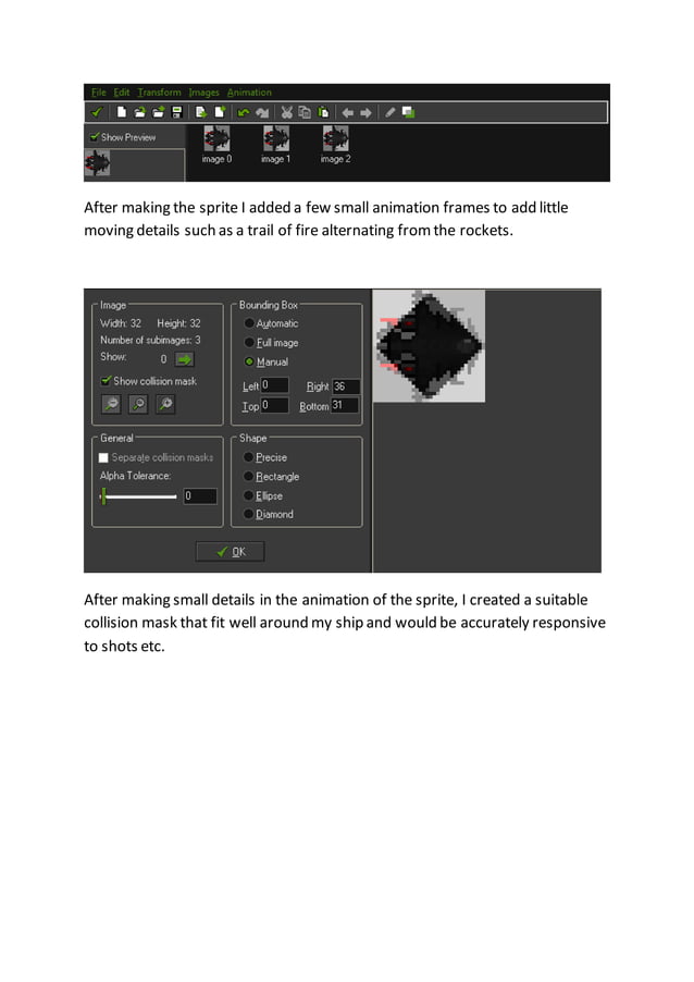 Documentation of my 2D game | DOCX