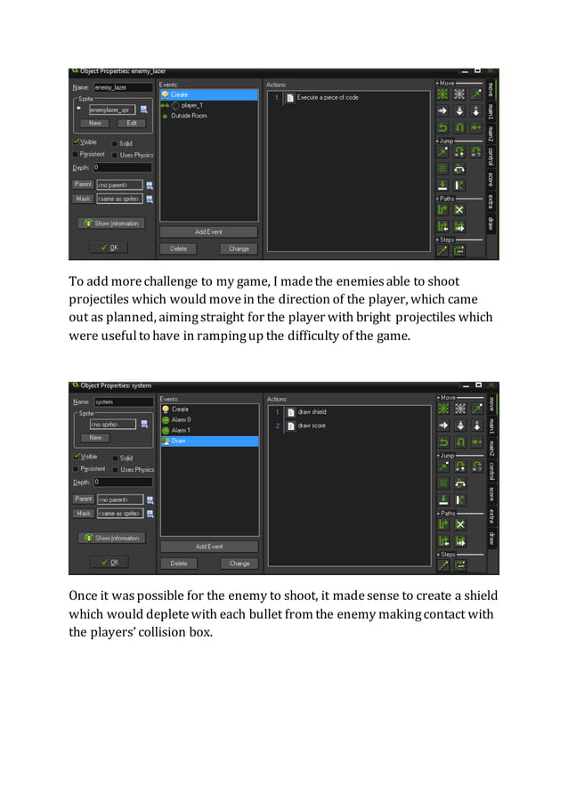 Documentation of my 2D game | DOCX