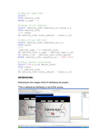 Vehicle Parking System Project | DOCX