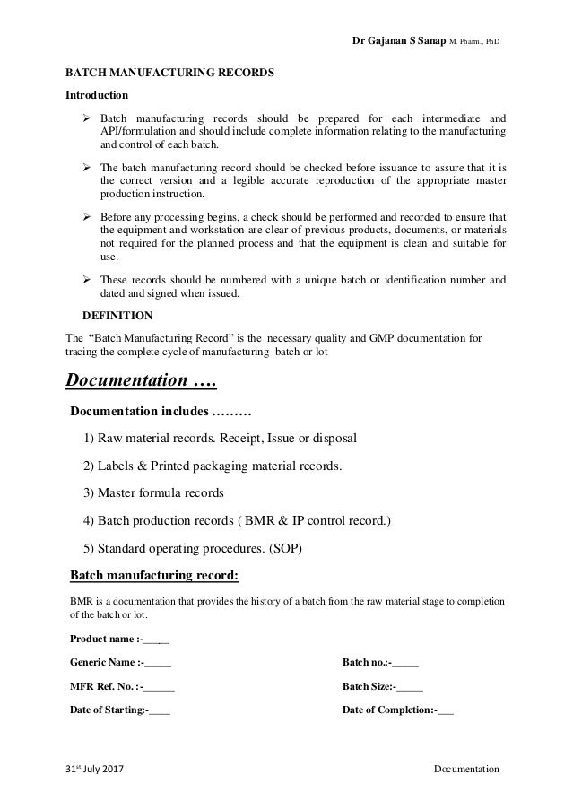 Documentation Example