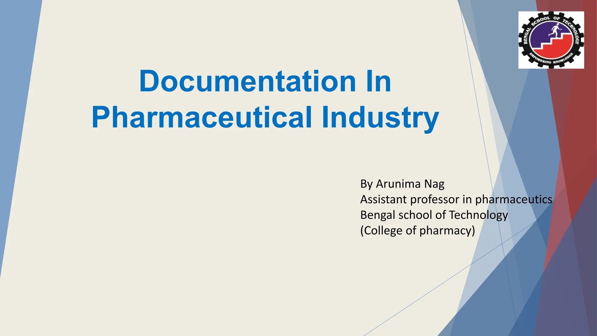 documentation in pharmaceutical industry.pdf