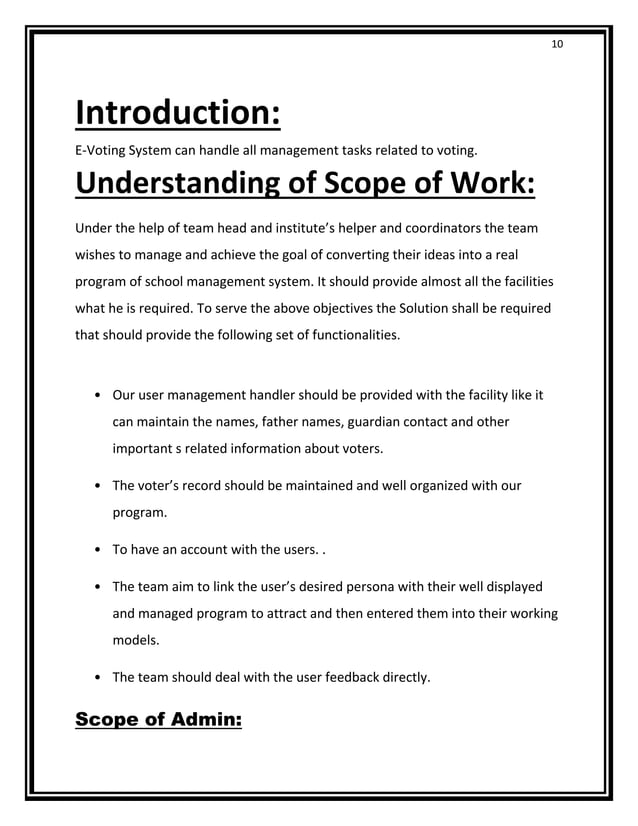 Documentation e-voting Software Engineering | PDF