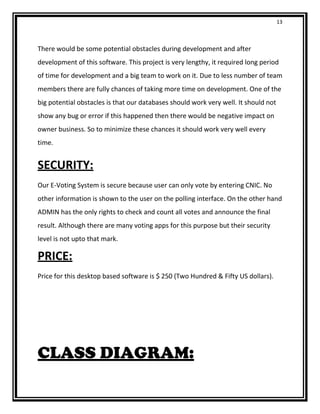 Documentation e-voting Software Engineering | PDF