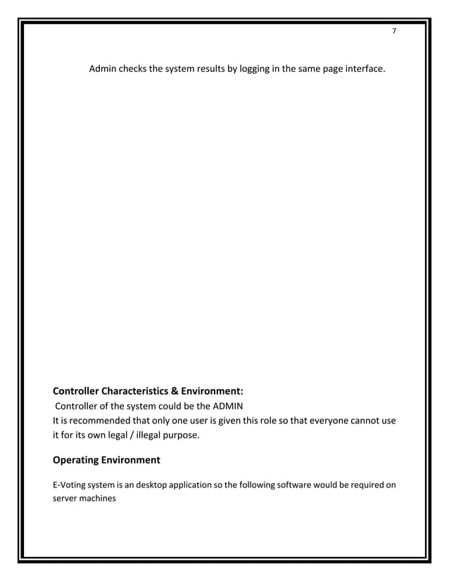 Documentation e-voting Software Engineering | PDF