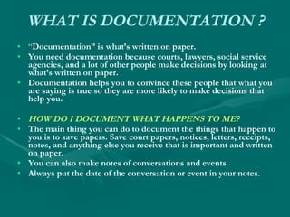 What is documentation and its techniques | PPT