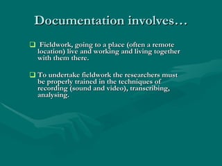 What is documentation and its techniques | PPT